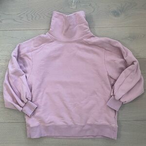 Nap | Sweaters | Nap Boxy Turtleneck Sweatshirt In Pearl Blush | Poshmark